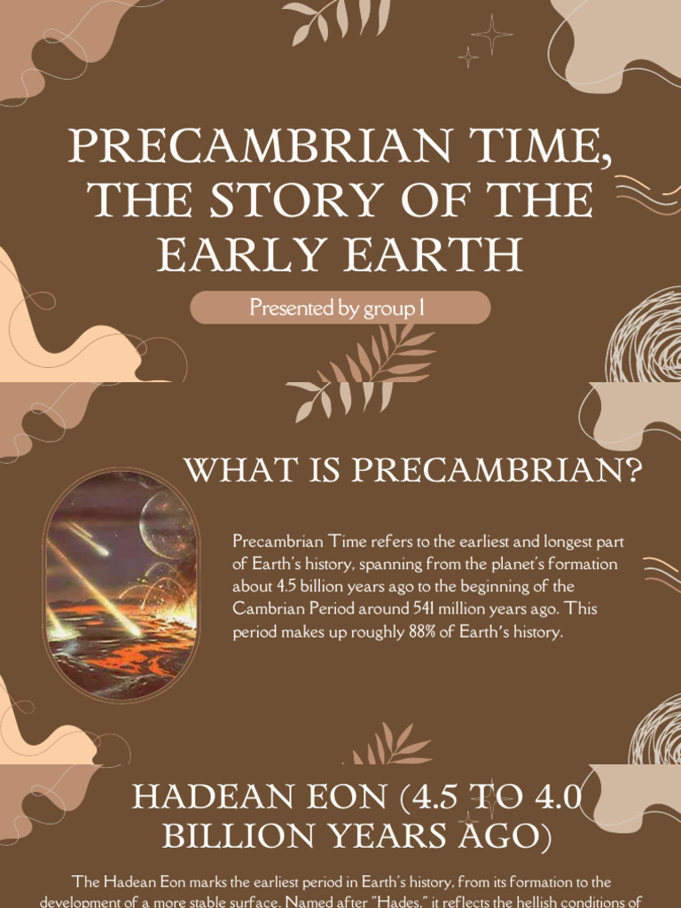 Precambrian Time The Story of The Early Earth - 20241001 - 234923 ...