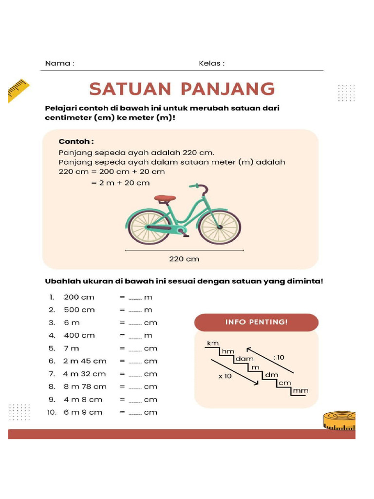 Lkpd 1 Satuan Pjg | PDF