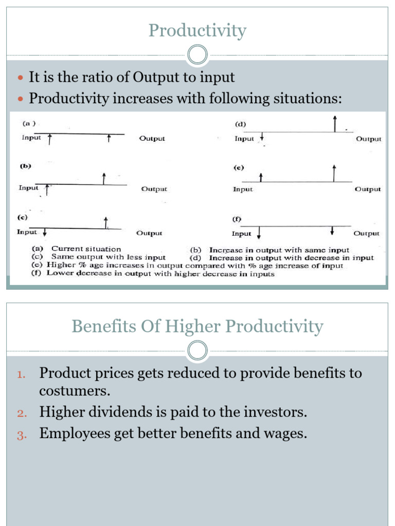 Understanding Productivity Metrics and Measures | PDF | Labour ...