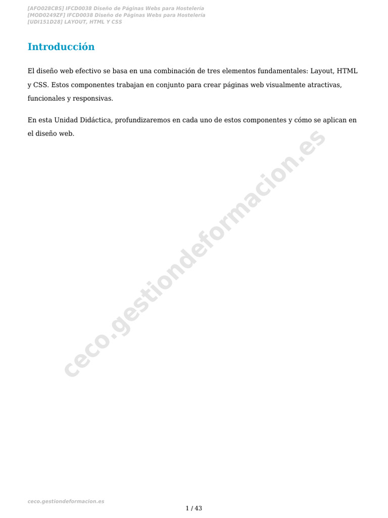 Layout, HTML y CSS | PDF | HTML | Red mundial