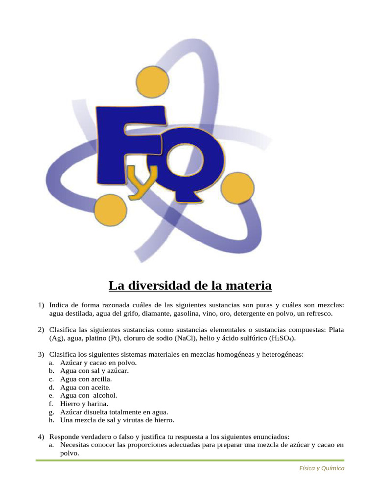 DISOLUCIONES_Y_MEZCLAS_Ejercicios | PDF | Mezcla | Concentración