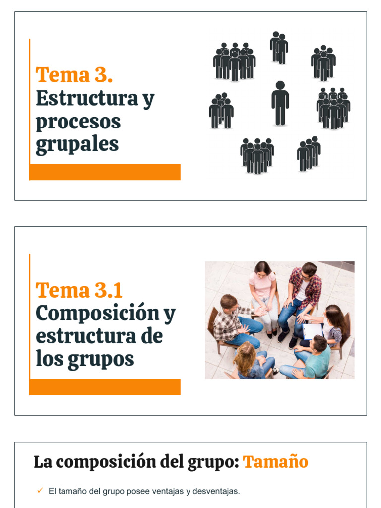 Tema 3. Estructura y Procesos Grupales | PDF | Conformidad | Cohesión grupal
