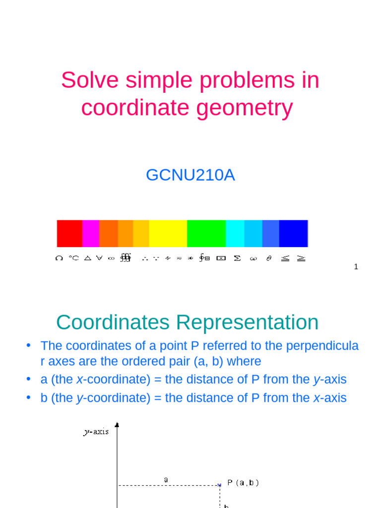 210-Coordinate Geometry | PDF