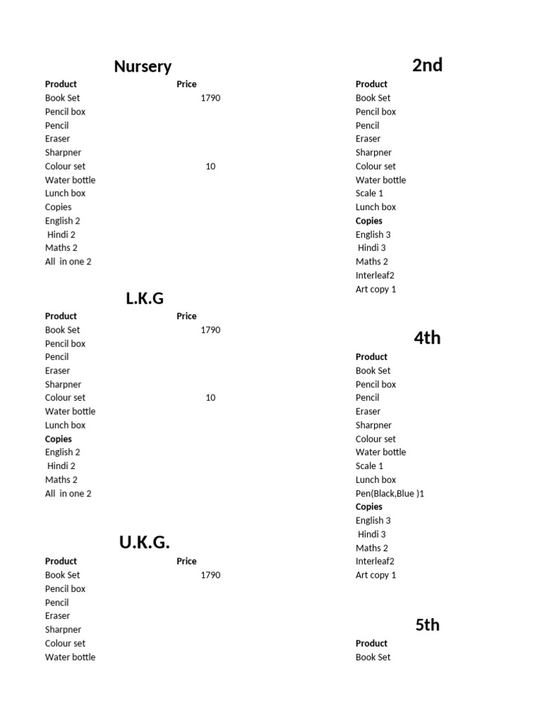 Book list | PDF | Pencil | Writing Implements