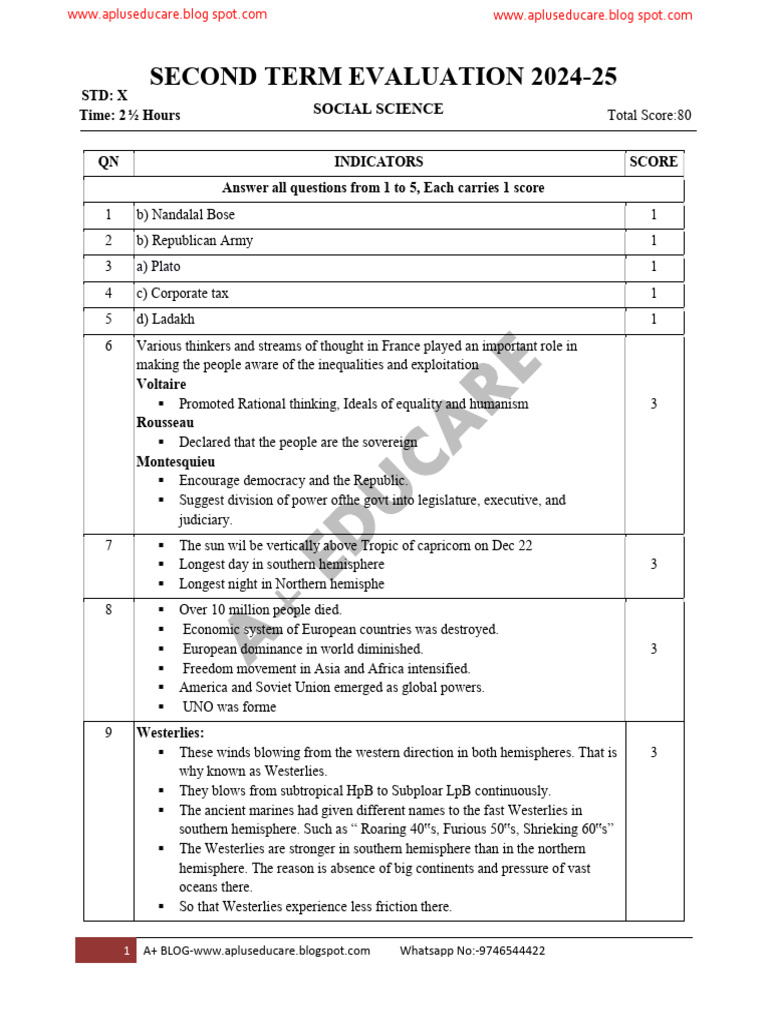 Class 10 Social Science Evaluation 2024-25 | PDF | Satellite | Taxes