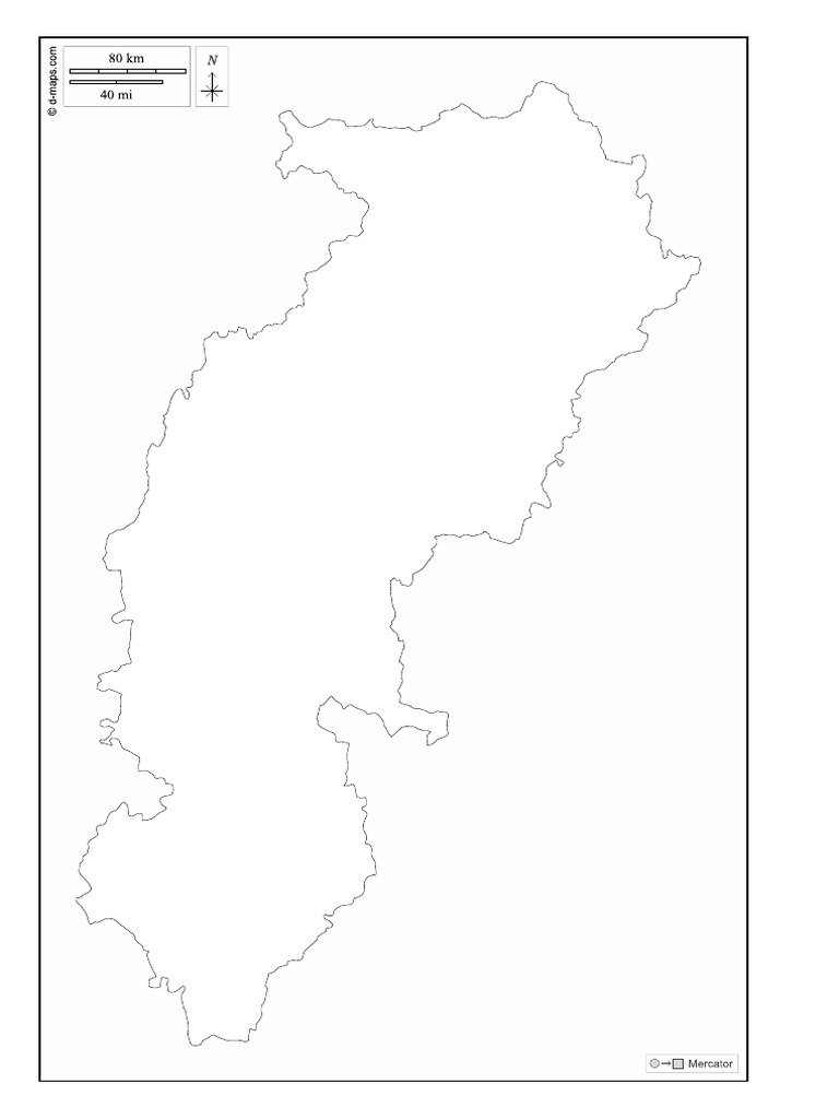 Blank Map CG & India | PDF