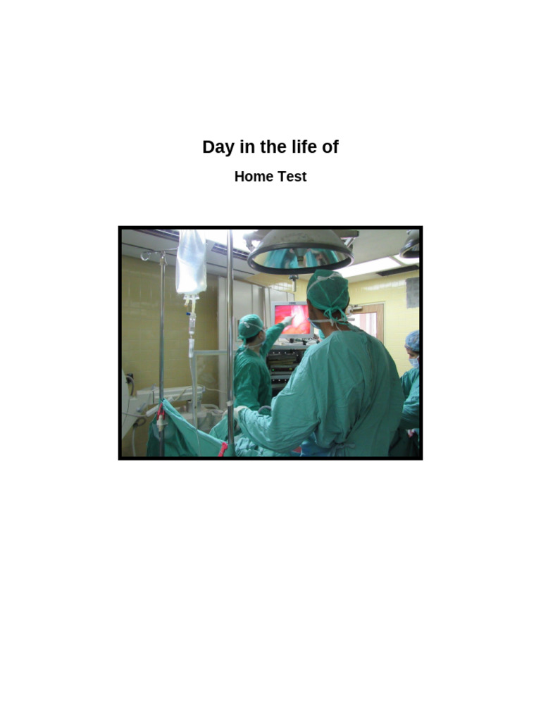 A Day in the Life of a Surgeon | PDF