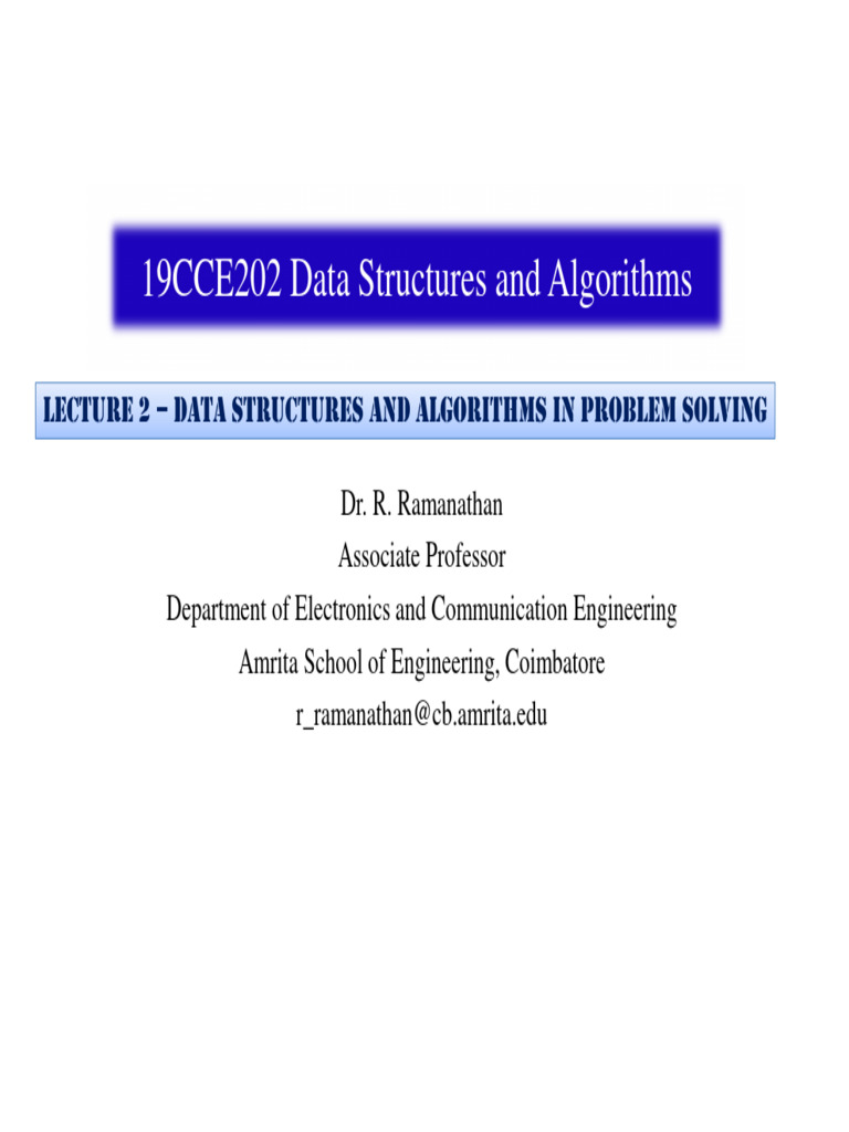 2 - Data Structures and Algorithms in Problem Solving | PDF | Polynomial | Prime Number