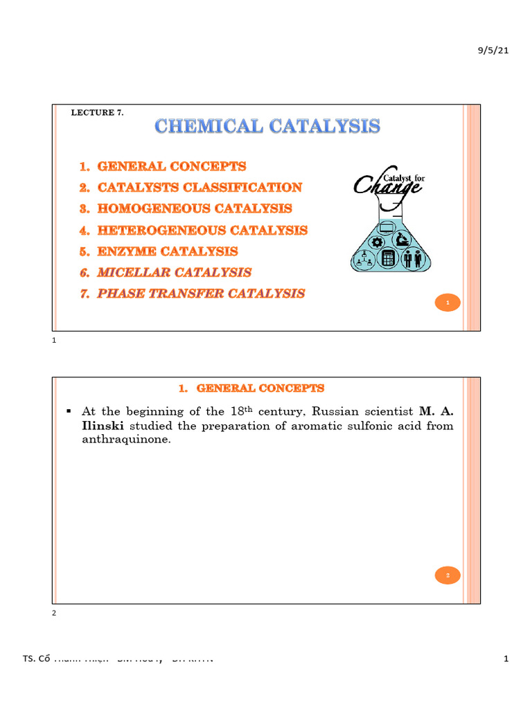 7 Catalysis | PDF | Catalysis | Heterogeneous Catalysis