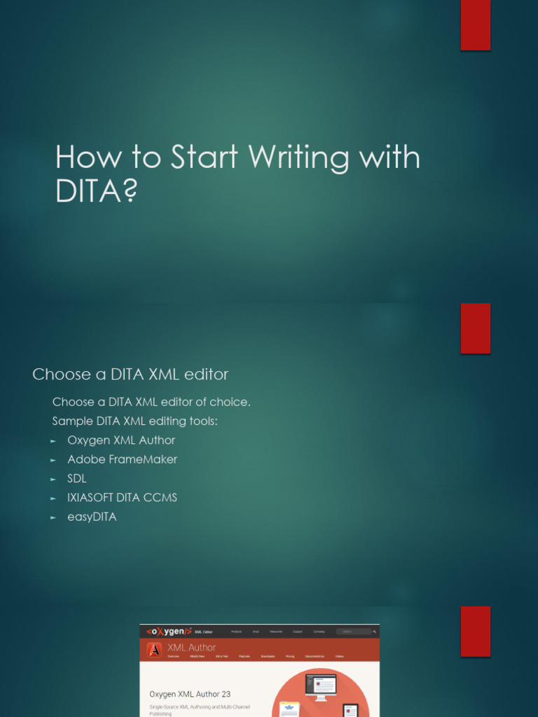 5 Quick Steps To Writing in DITA XML | PDF | Software | Computing