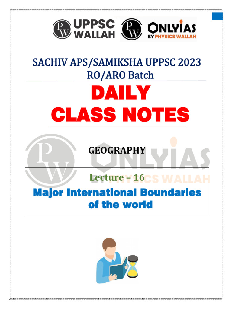 Major International Boundaries Explained | PDF | International Relations