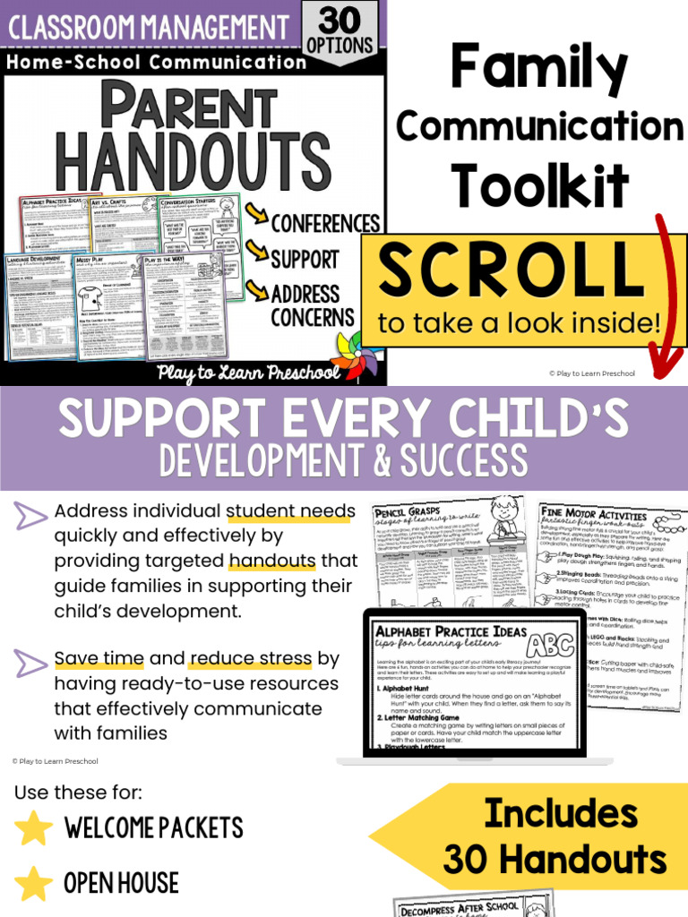 Parental Handouts For Parents and Grandparents | PDF | Preschool | Family