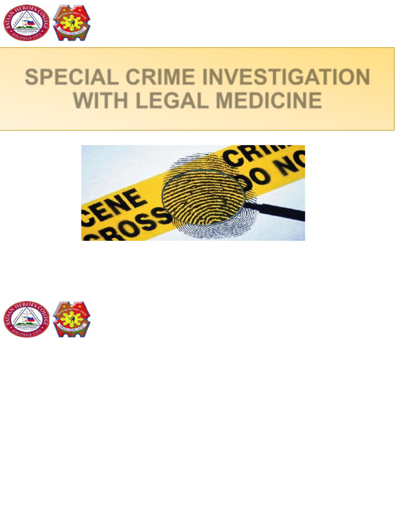 Homicide Investigation and Legal Medicine | PDF | Murder | Crimes