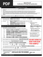 Form 2F (Sample) | PDF | Nursing | Licensure