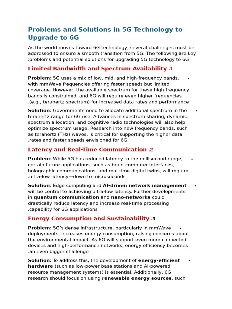prob and sol in 5G tec | PDF | Radio Spectrum | Computer Security