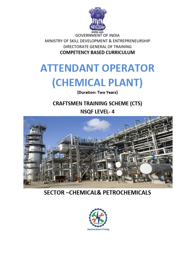 Attendant Operator (Chemical Plant) - CTS2.0 - NSQF-4 | PDF | Pump ...