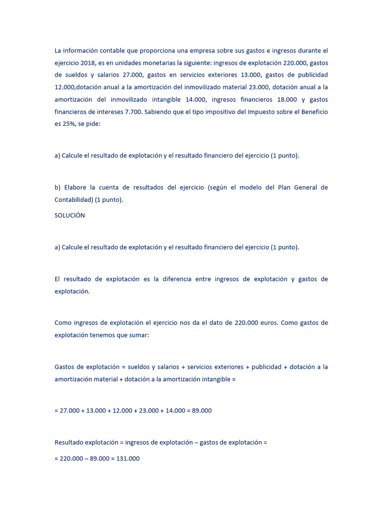 Ejercicio Propuesto PPGG Solucionado | PDF