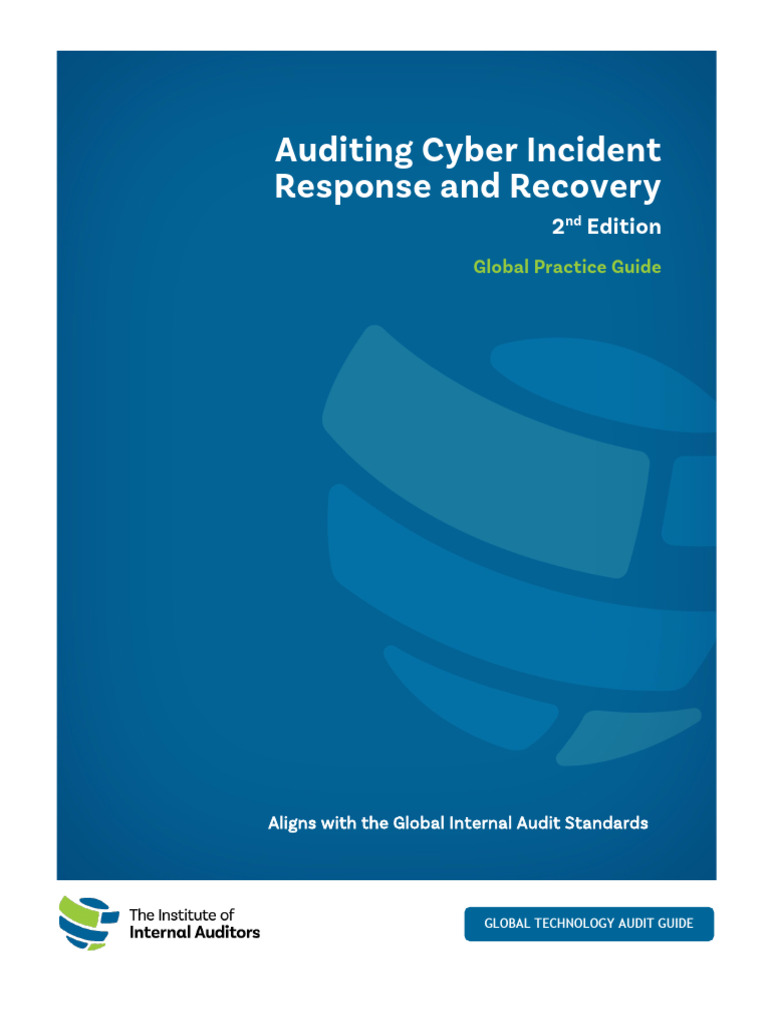 Gtag Auditing Cyber Incident Response and Recovery 2nd Ed | PDF | Internal Audit | Computer Security