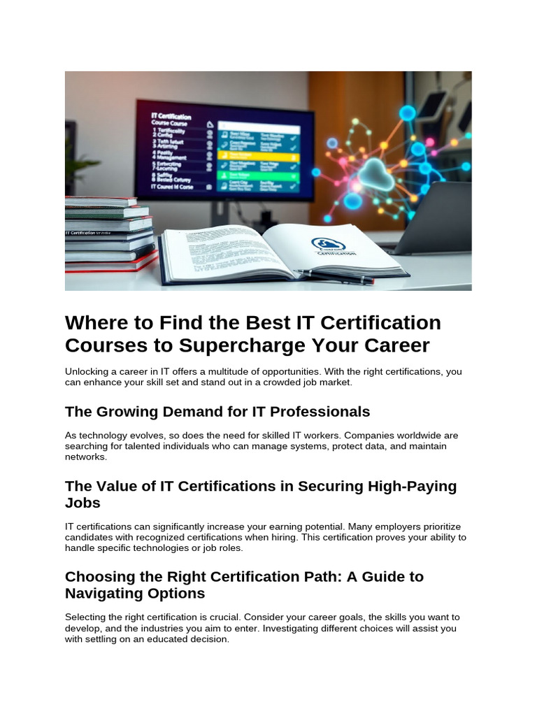 Where To Find The Best IT Certification Courses To Supercharge Your ...