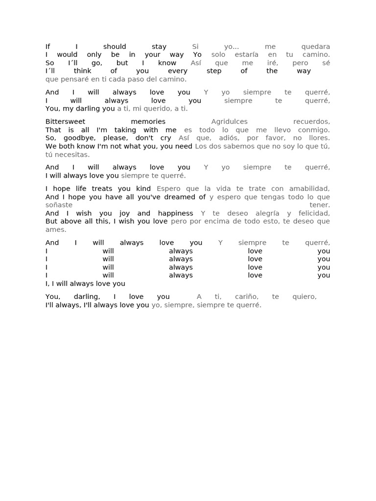 Siempre te amaré: Reflexiones de despedida | PDF
