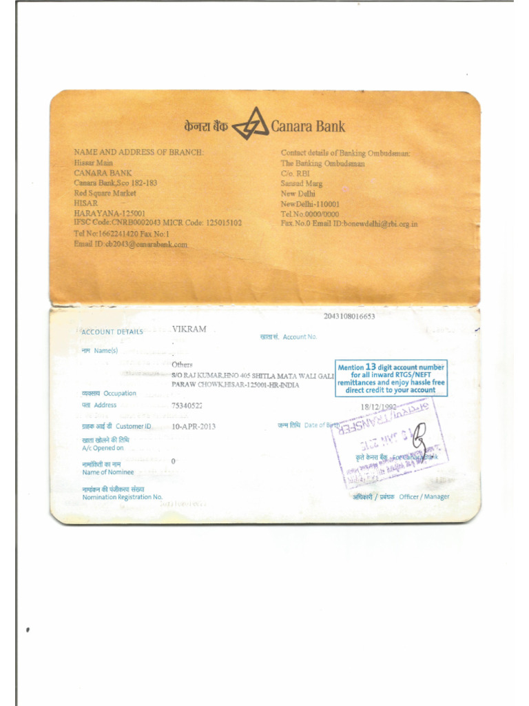 Vikram Mahendru Account Statement | PDF | Phishing | Debits And Credits