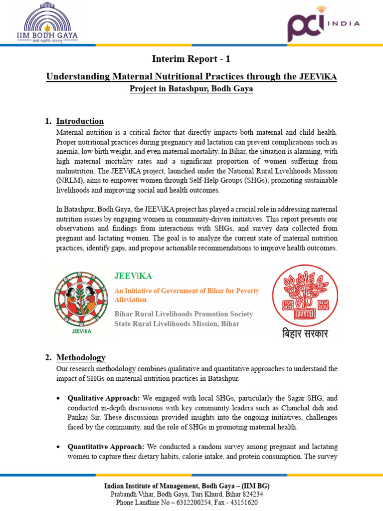 Interim Project Report - 1 (Group-8) | PDF | Human Nutrition | Staple Foods