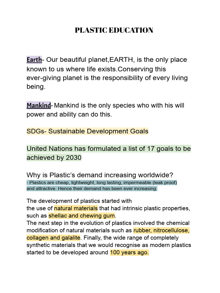 Understanding Plastic Waste Management | PDF | Plastic | Recycling
