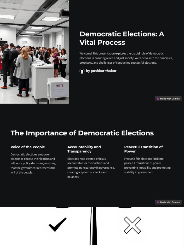 Democratic Elections A Vital Process | PDF | Elections | Voting