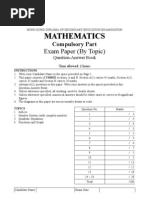 F4 Maths Past Paper 17-18 SCC F4 Math Final | PDF | Cartesian ...