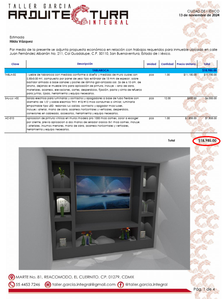 P.E. Mueble | PDF | Paneles de yeso