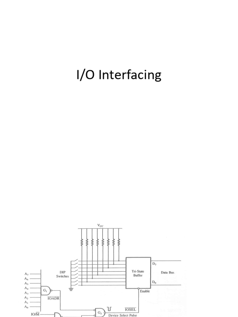 Microprocessor Lec 10 CK IO Interfacing | PDF