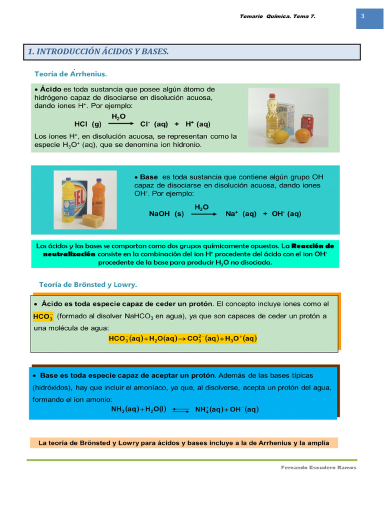 Equilibrios Ácido-Base en Química | PDF | Ácido | Ph