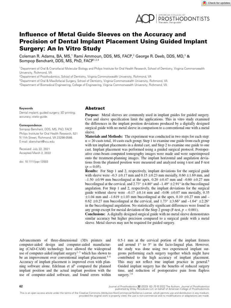 Ref 1 | PDF | Dental Degree | Prosthodontics