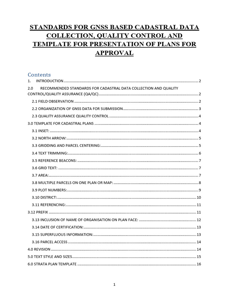 GNSS Cadastral Standards Guide | PDF | Surveying | Acre