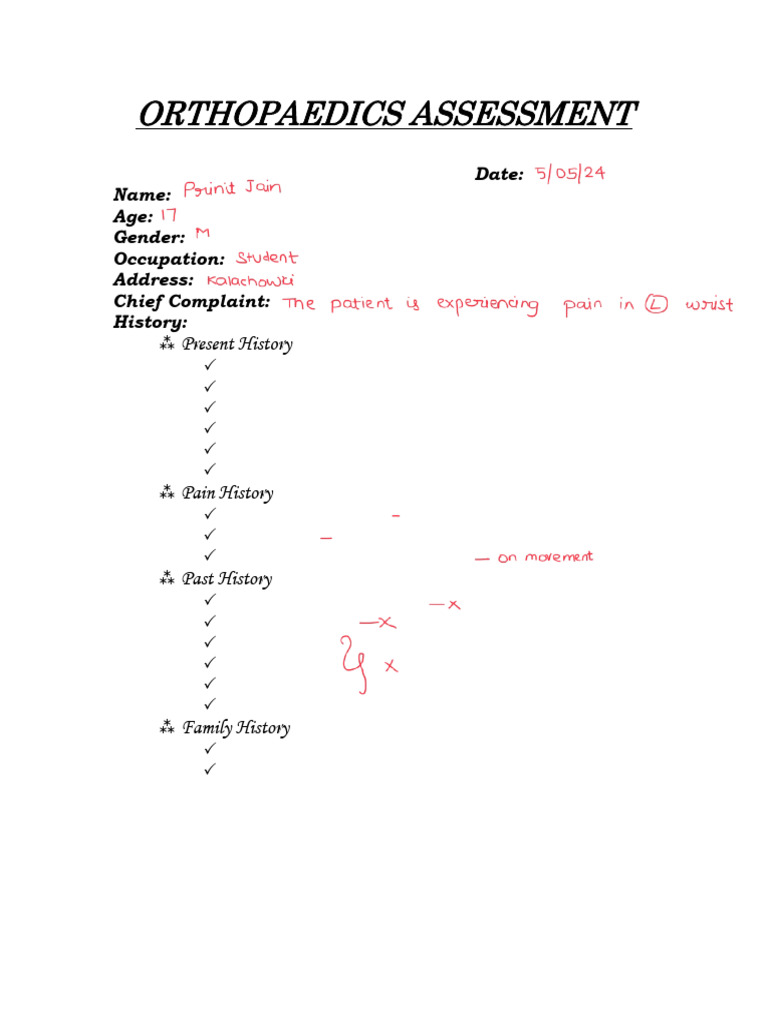 Orthopaedic Assessment | PDF | Elbow | Anatomical Terms Of Motion