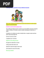 Baby Class English Term 2 Lesson Notes | PDF | Language Arts & Discipline