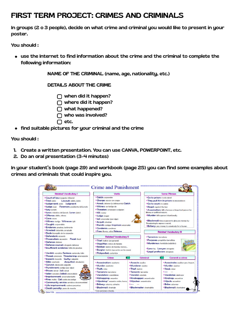 Projectcrimes and Criminals | PDF