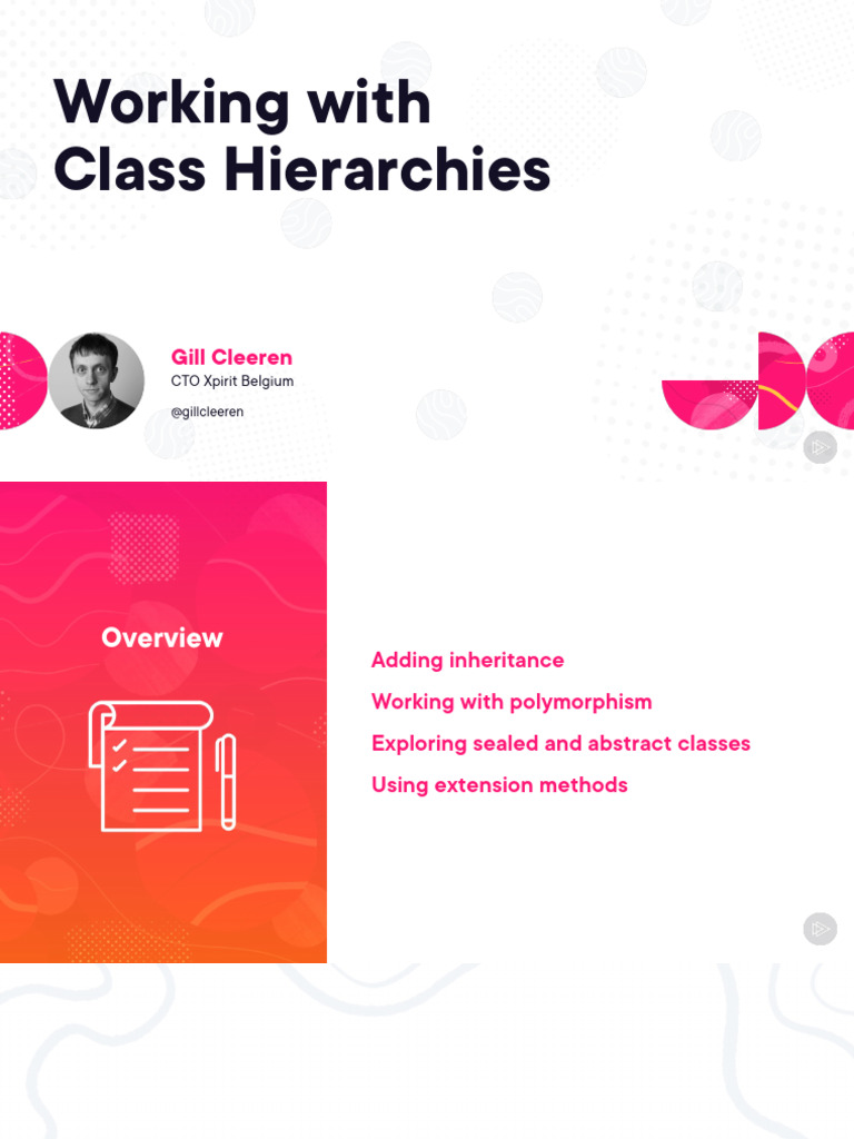 Working With Class Hierarchies Slides | PDF | Class (Computer Programming) | Inheritance (Object ...