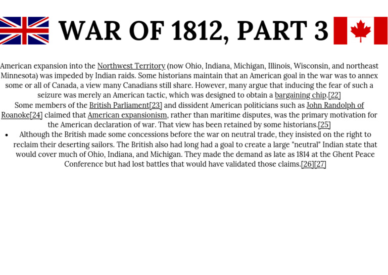 War of 1812 part 3 | PDF