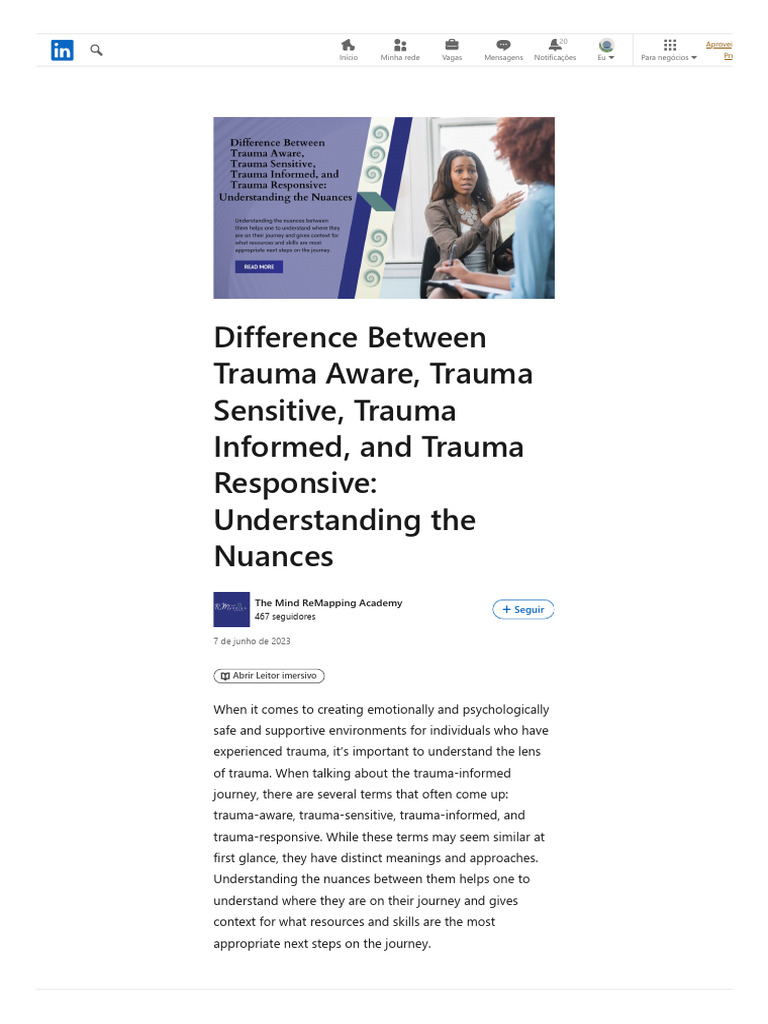 Difference Between Trauma Aware, Trauma Sensitive, Trauma Informed, and ...