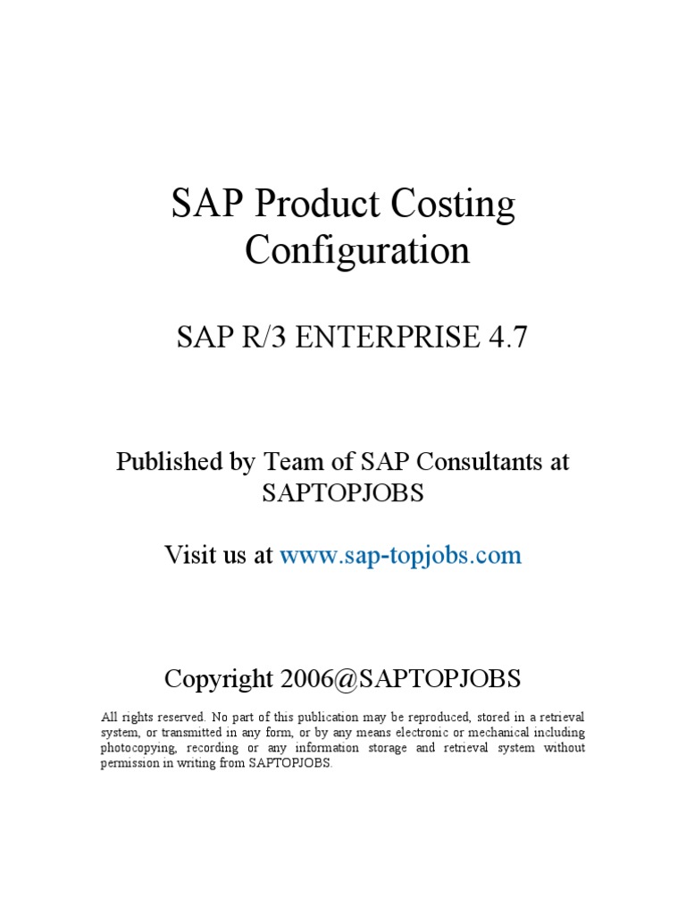 Product Costing Sample | PDF | Cost Accounting | Debits And Credits