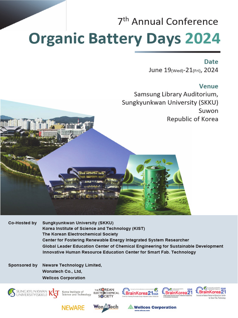 OBD2024 Program Book - Final | PDF | Lithium Ion Battery | Electrochemistry