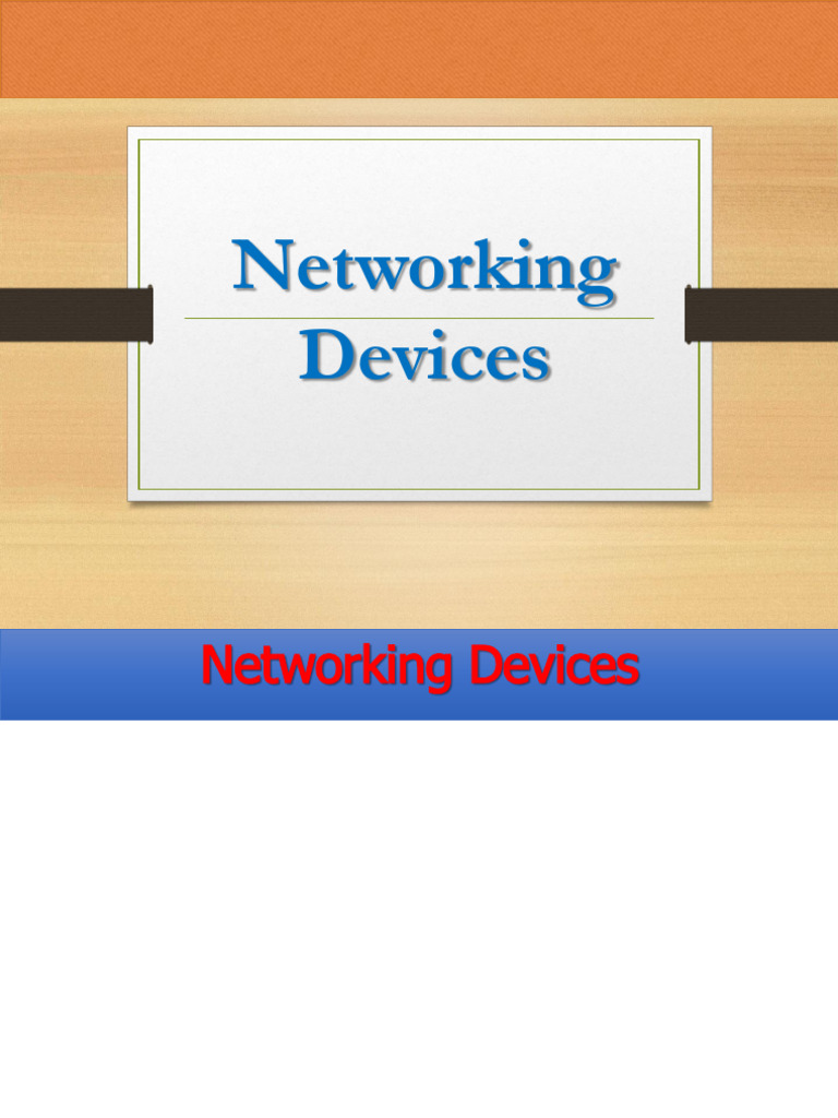 5 Networking Devices | PDF