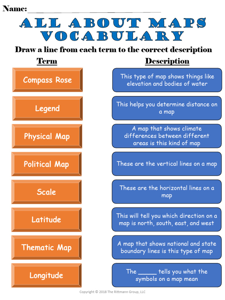Matching Terms - All About Maps | PDF | Map | Geographic Data And ...