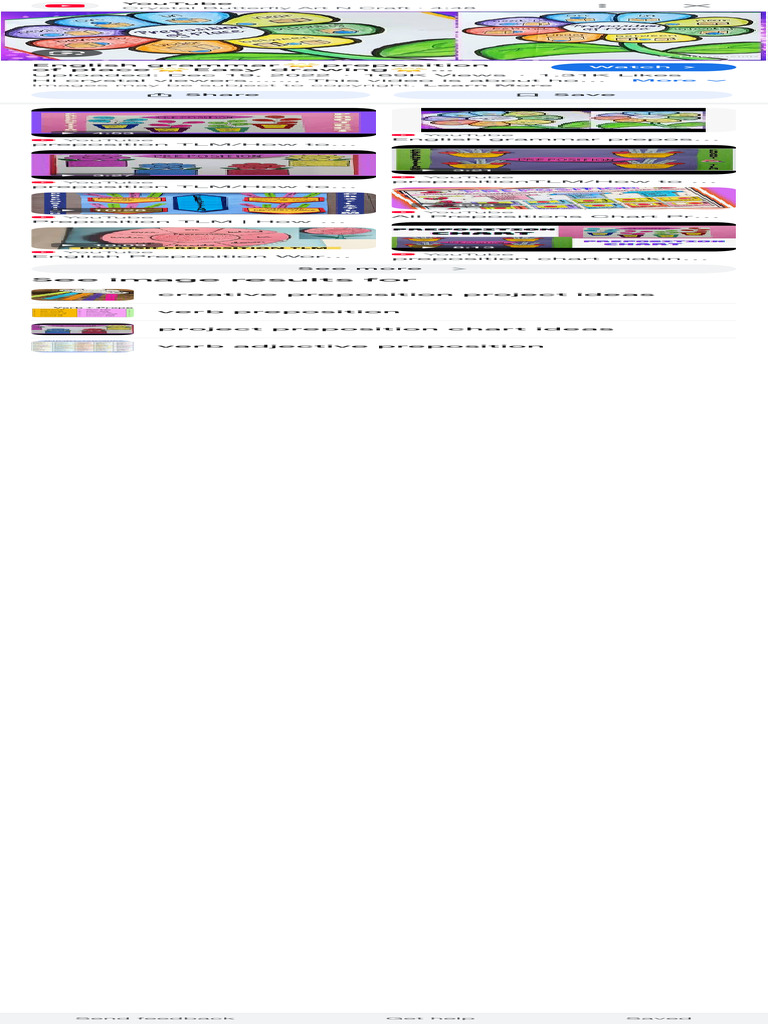 Make A Chart About Preposition in On Front of at - Google Search | PDF