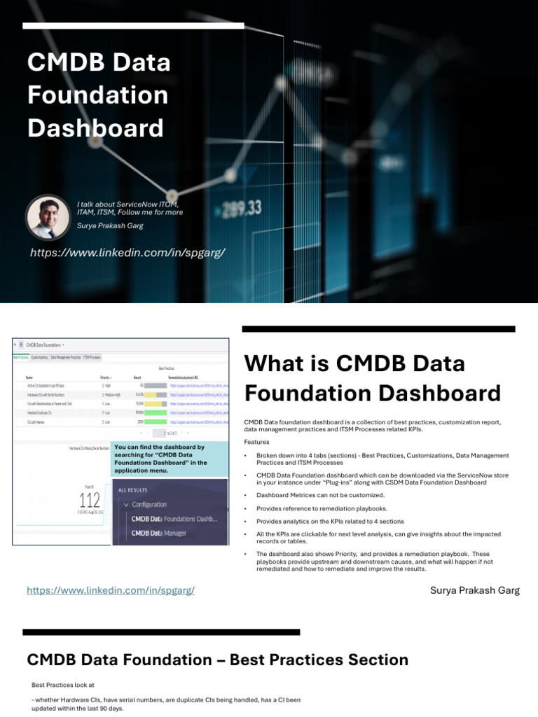 CMDB Data Foundation Dashboard 1726921117 | PDF | Data | Computing