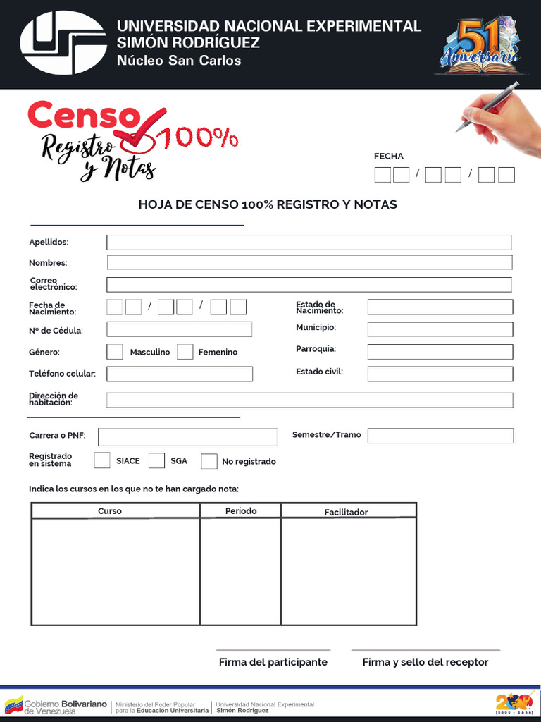 Censo de Registro Académico SIACE | PDF