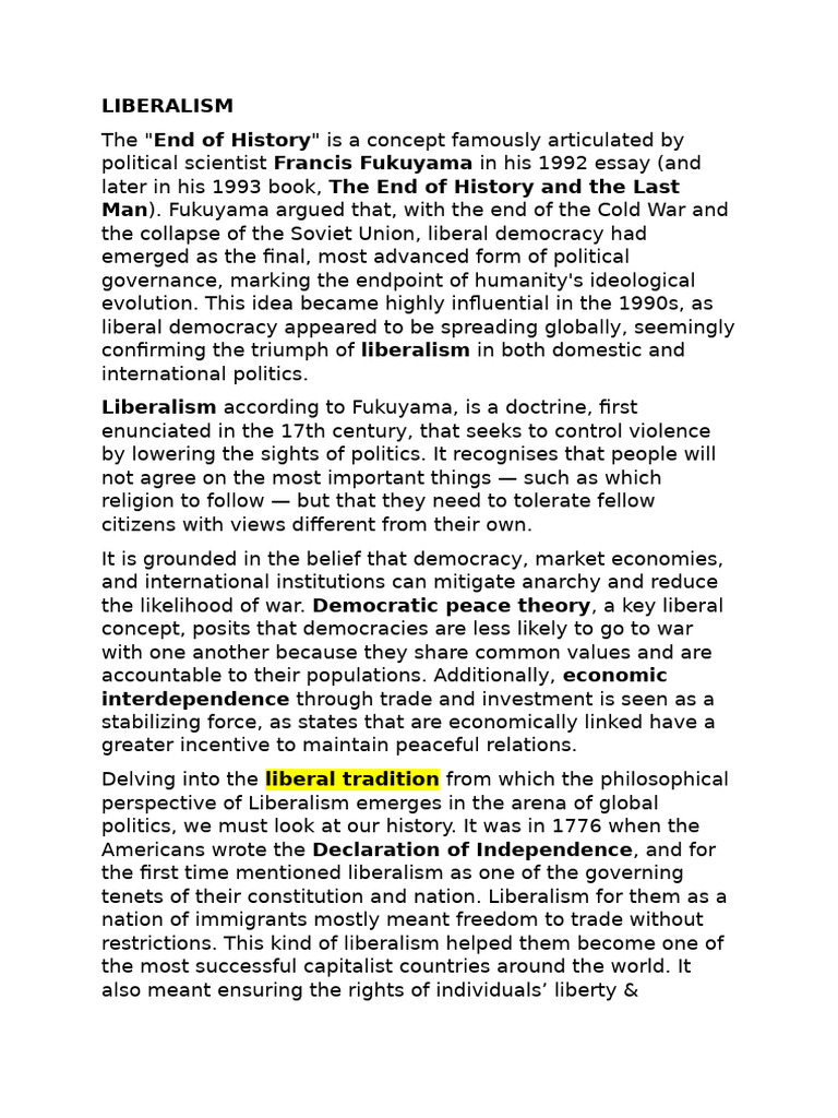 LIBERALISM | PDF | Liberalism | Democracy