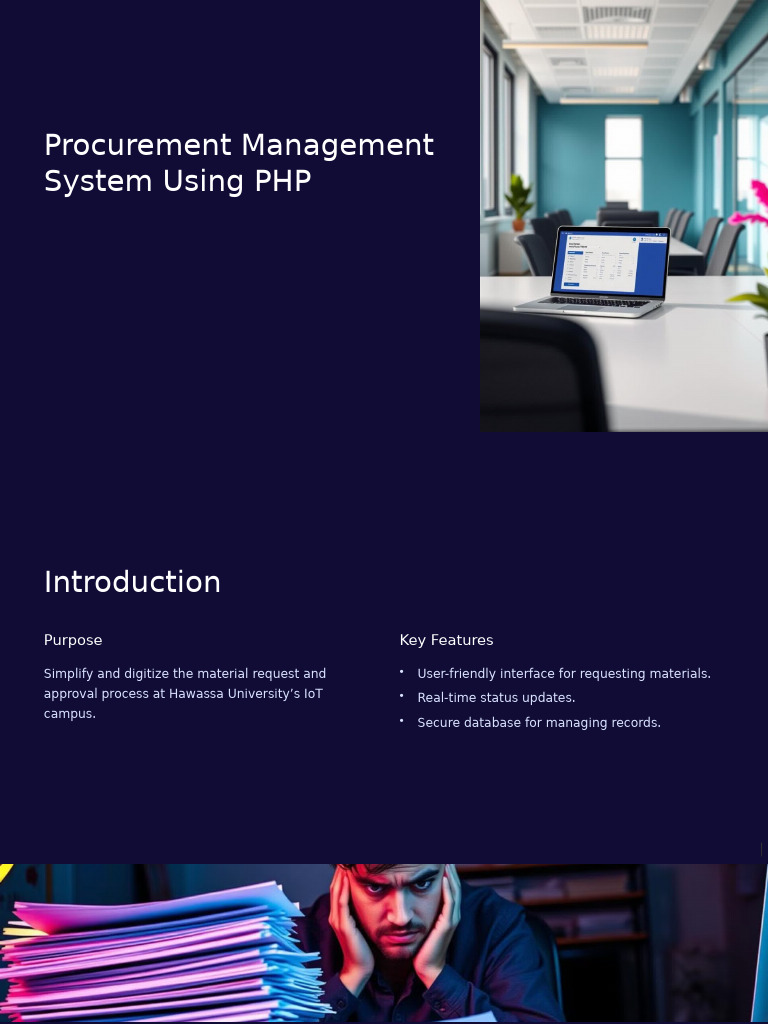 Procurement Management System Using PHP | PDF | Databases | Password