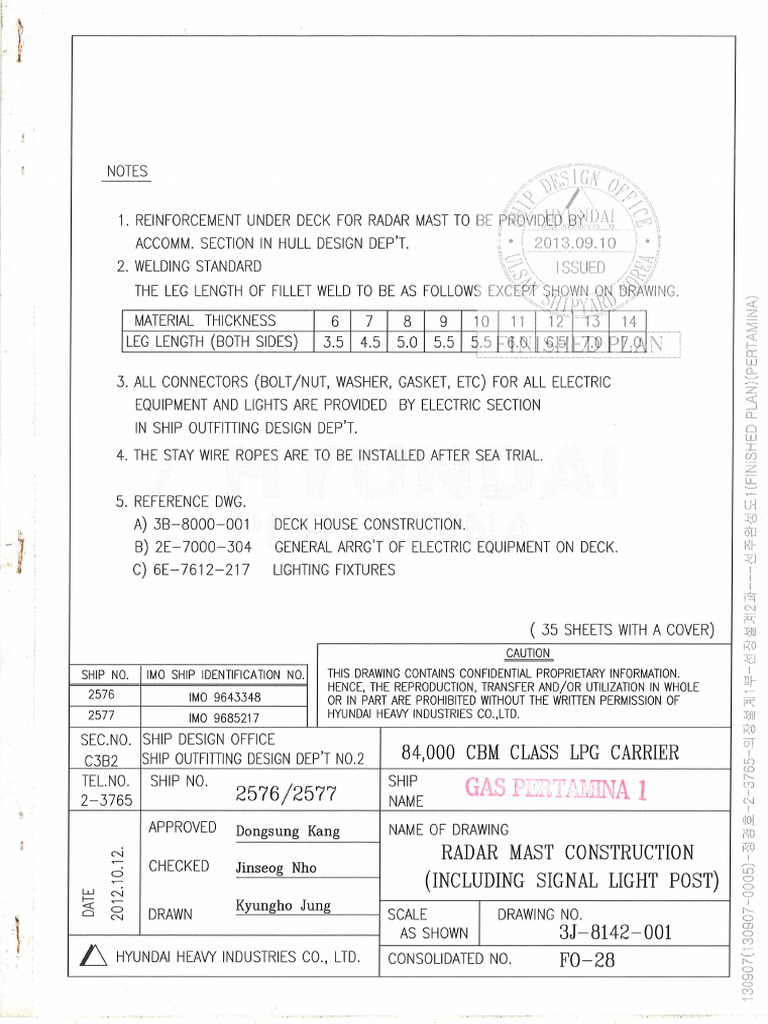 Radar Mast Contruction (Including Signal Light Post) | PDF